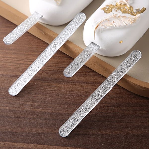 Acrylic Glitter Cakesicle Sticks Silver – Bakers Boutique