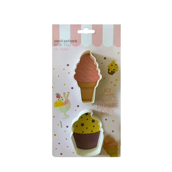 Plastic Cookie Cutter Set Ice Cream – Bakers Boutique
