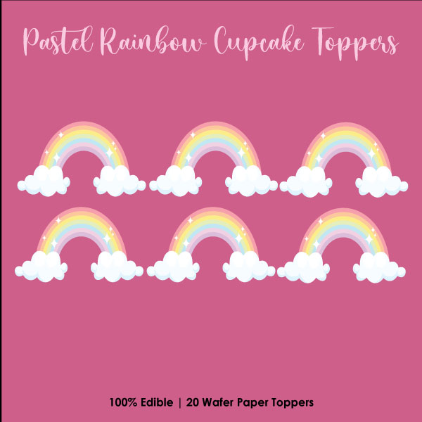 Wafer Paper Rainbow Toppers – Bakers Boutique