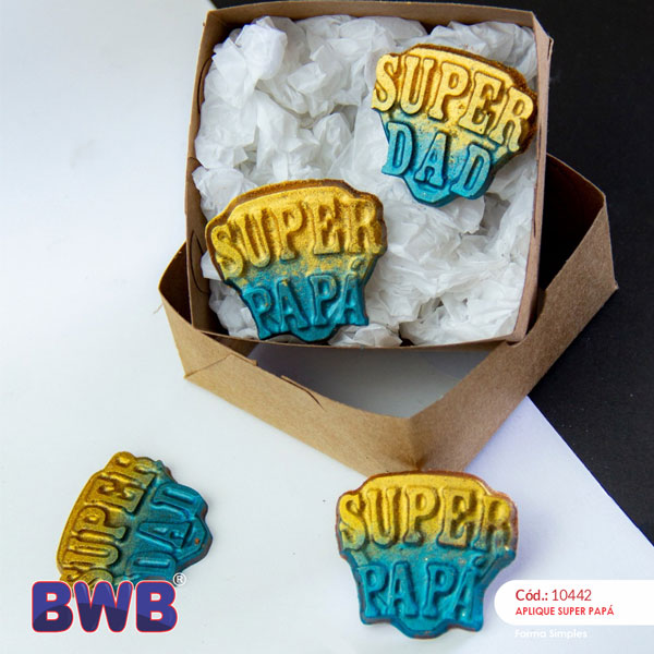 BWB Super Dad Badge Mould – Bakers Boutique