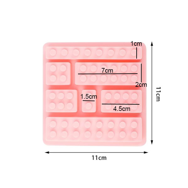 Silicone Building Blocks Mould Asst 7 Blocks – Bakers Boutique