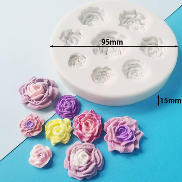 Silicone Assorted Roses Mould – Bakers Boutique